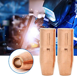 2pcs MIG Welding Gun Nozzle 169724 1/2inch,Copper MIG Welding Contact Tips Welding Gun Accessory for Miller M-25/M-40 Hobart MIG Gun