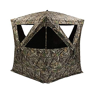 Rhino Blinds R500-RTE 3-4 Person Hunting Ground Blind, Realtree Edge