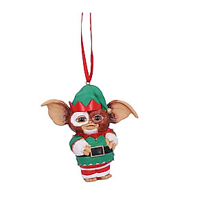 Nemesis Now Officially Licensed Gremlins Gizmo Elf Hanging Ornament, Green, 9.5cm