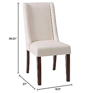 Madison Park Wing Dining Chair (Set of 2) Cream/See Below