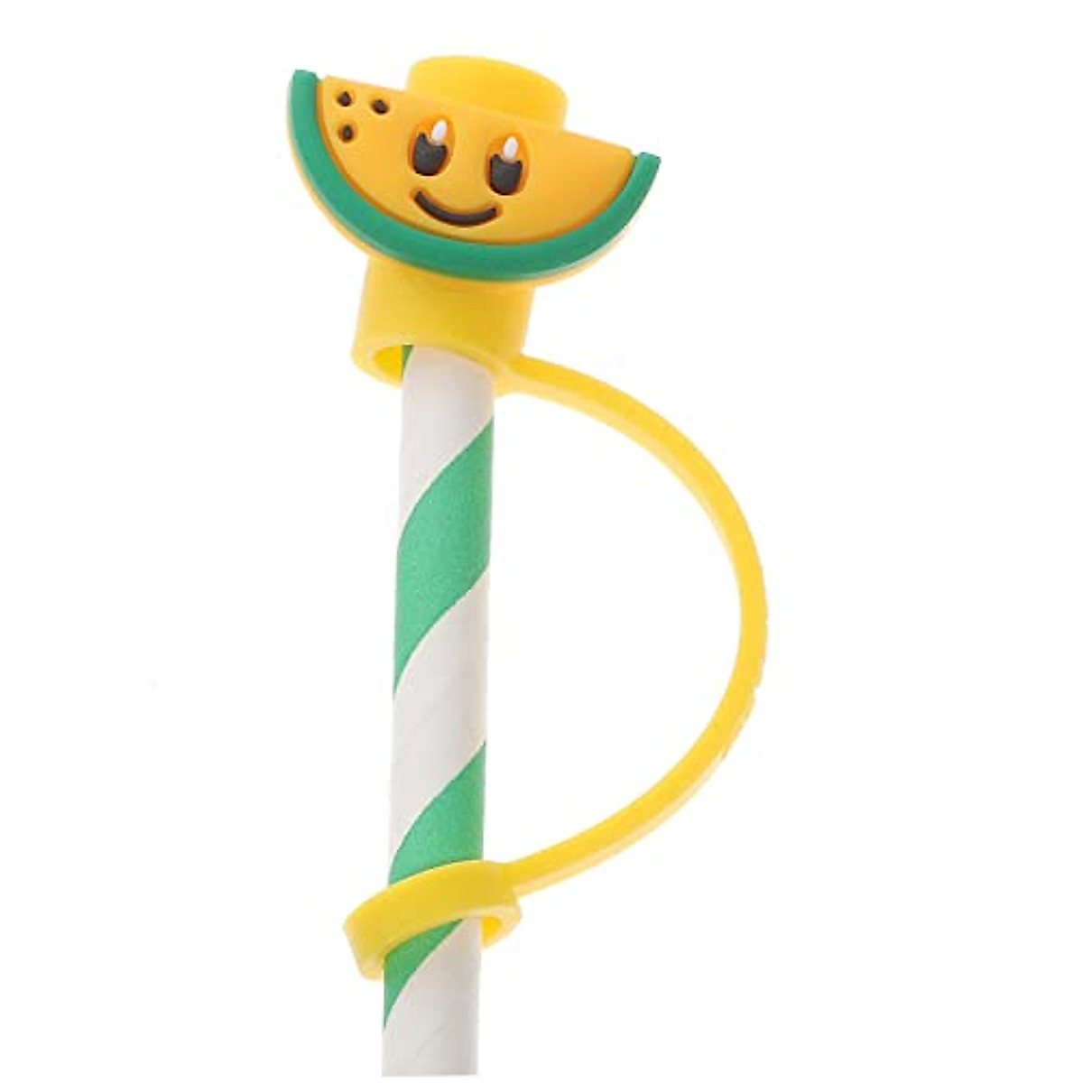 VALICLUD 10pcs Fruit Straw Cap Straw Accessories Straw Toppers for Tumblers Straw Mouth Tips Reusable Straw Tips Covers Juice Hat Straws for Kids Straw Covers Cap Cartoon Child Drinks Pvc