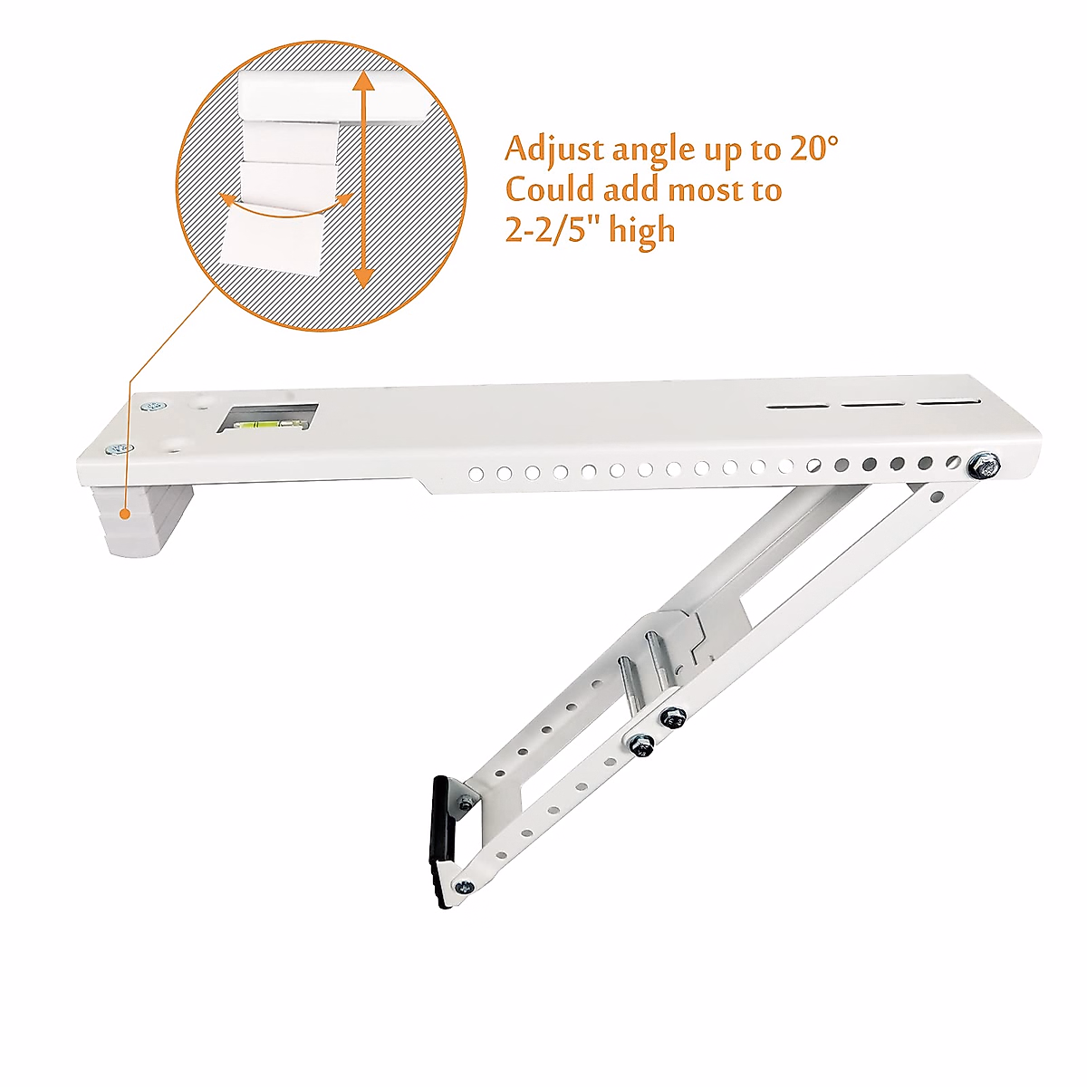 Foozet Window Air Conditioner Support Bracket Heavy Duty, Up to 165 lbs, Fits Up to 24K btu A/C Unit