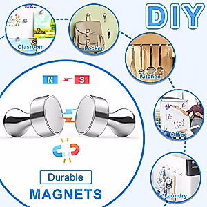 12Pcs Strong Magnets for Whiteboard, Fridge Magnets Adults, Refrigerator Magnets, Magnets Fridge, Small Strong Magnets for Kitchen, Office, Classroom, Locker