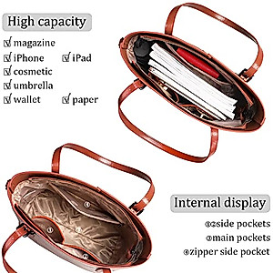 FALAN MULE Handbags Wallet for Women Genuine Leather Tote Bags Top Handle Satchels Adjustable Straps Shoulder Bag