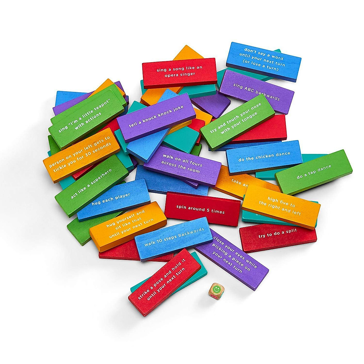 Two's Company All Fun and Game 48-Piece Tumbling Blocks Activity Game Set