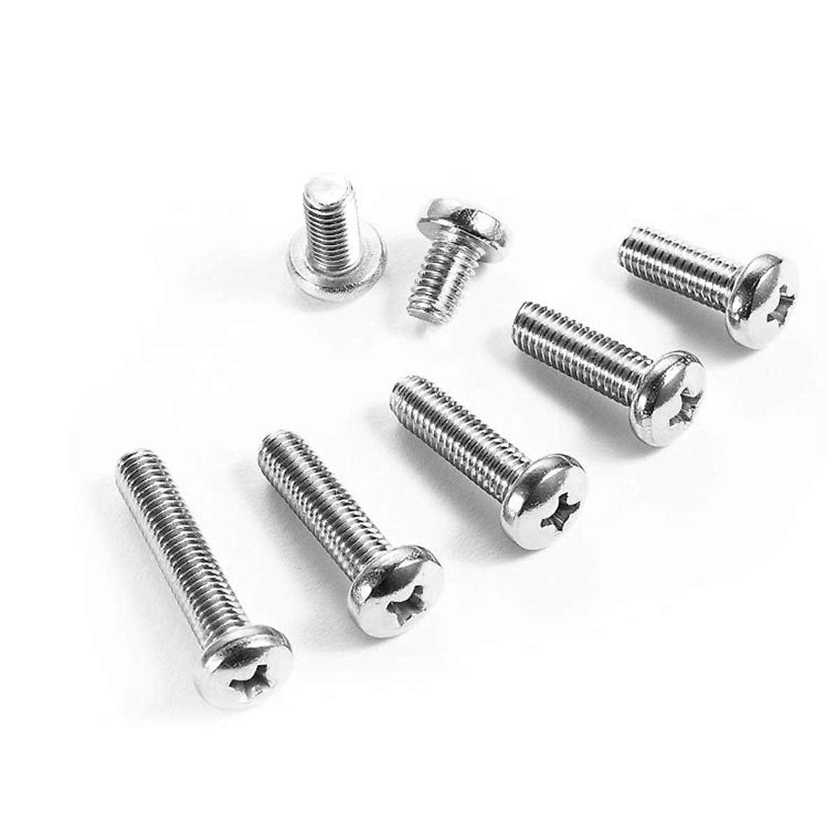 M4-0.7 x 10mm,12mm,16mm,20mm,25mm,30mm Pan Head Phillips Machine Screws,18-8 Stainless Steel Bolts Nuts Washers Screws Assortment Set (M4 Pan Head Phillips Screws)