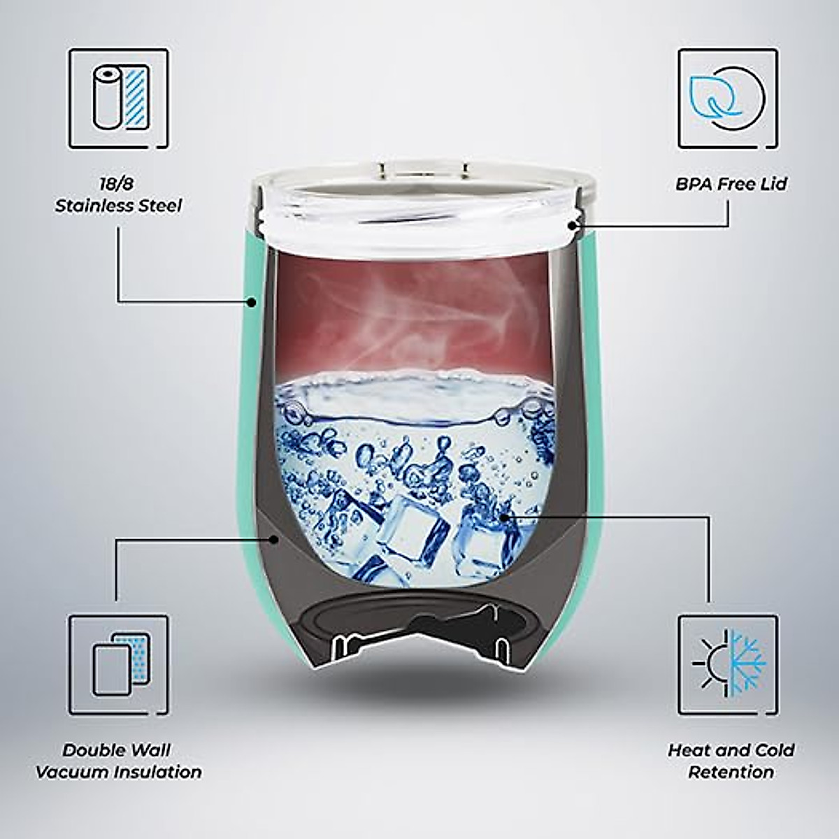 shop4ever Easily Distracted By Engraved Insulated Stainless Steel Wine Tumbler with Lid Funny Dachshund Weiner Dog Mom Gift (Teal)