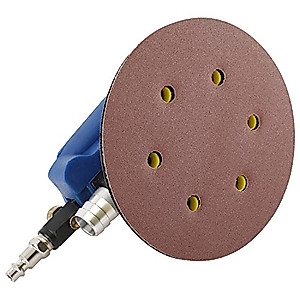 6" Air Random Orbital Sander with Dust Bag, 10000RPM Speed Pneumatic Palm Sander with 7 pcs 240# Sandpaper