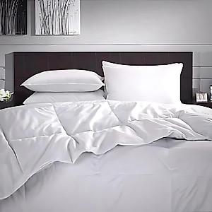 ORGANIC TEXTILES 100% All-Natural Australian Wool Bed Comforter with Organic Cotton Cover (Twin Size, Regular Fill), Temperature Regulation, Skin Sensitive, Luxurious Soft Feel, Machine Washable