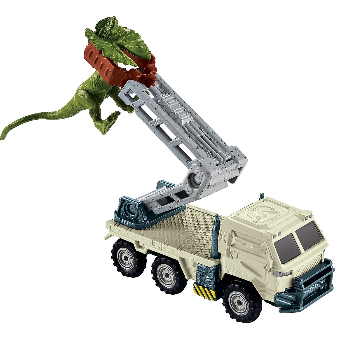 MATCHBOX JURASSIC WORLD DINO TRANSPORTERS DILOPHO-LOADER Vehicle and figure