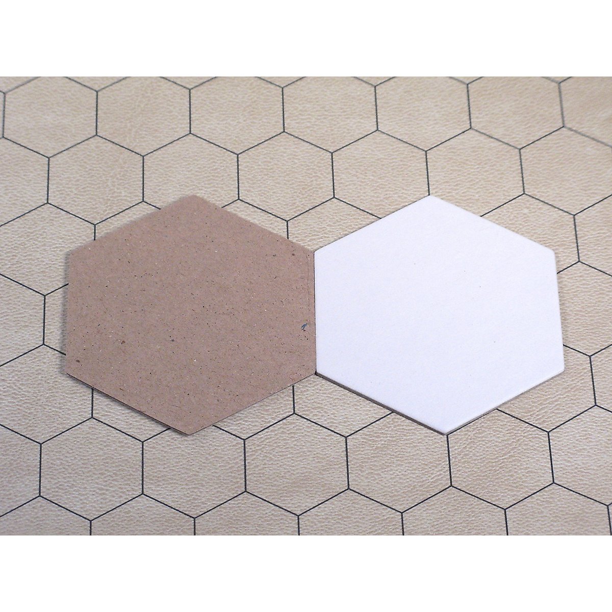 Value Pack of 30 - Blank 2.5" Hexagon Hex Board Game Chits Tiles Counters Markers DIY D&D