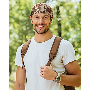 Geyoga 9 Pcs Summer Balaclava UV Sun Protection Full Face Covering Ice Silk Mask Cover Head Sports Face Covering(Camo Style)