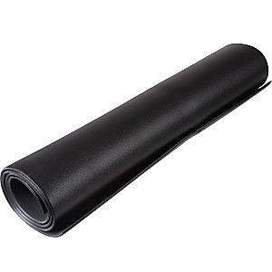 Exercise Bike Mat - 30x60in Non-Slip Waterproof Indoor Cycle or Treadmill Pad - Multipurpose Noise-Reducing Workout Mat by Wakeman,Black