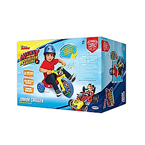 Fly Wheels Mickey & The Roadster Racers 10" Fly Wheels Junior Cruiser Ride-On, Ages 2-4