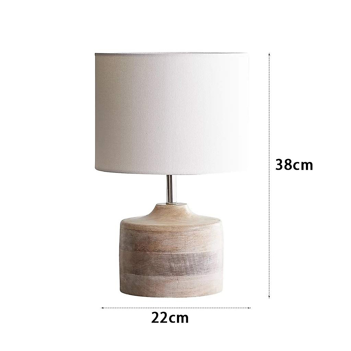 VejiA Bedside Lamps, Solid Desk Lamp, Retro Old Craft Reading Lamp Cafe Western Restaurant Desktop Decorative Lights E27 Cloth Lampshade Reading Lamp/a/22 * 22 * 38Cm (a 22 * 22 * 38Cm