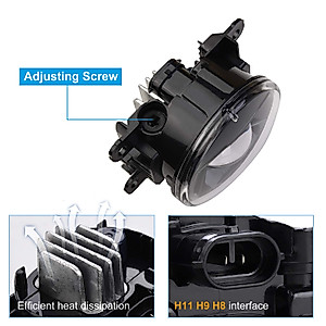 New Generation Led Fog Light Retrofit Upgraded For Ford Focus Escort Edge Ecosport Explorer Raptor C-MAX FIESTA FUSION Ranger Taurus X TRANSIT TOURNEO 2010 2011 2012 2013 14 15 16 17 2019 20 2021 22