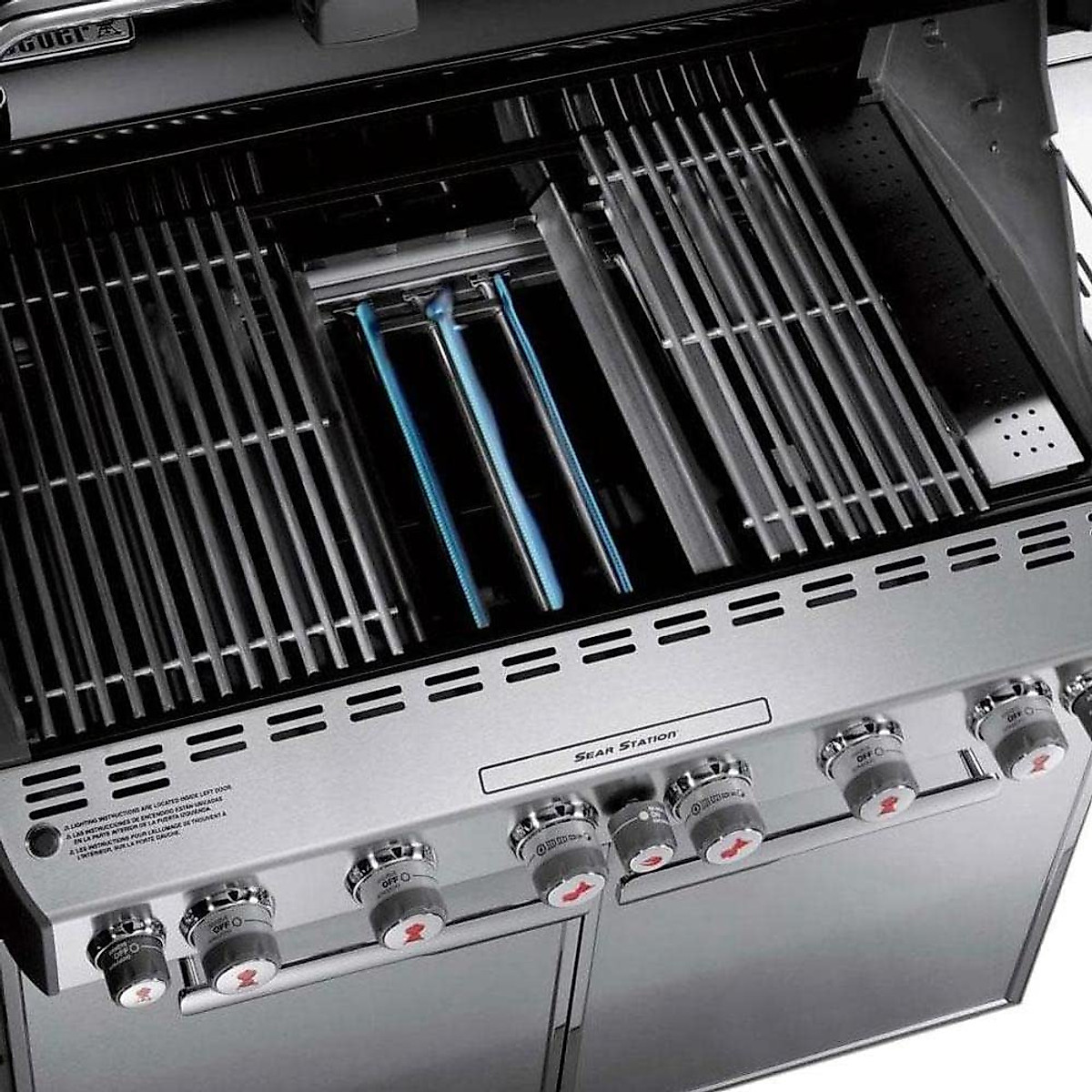 Weber Summit S-670 6 Burner Stainless Steel Natural Gas Grill Center