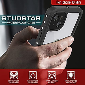 Punkcase for iPhone 13 Mini Waterproof Case [StudStar Series] [Slim Fit] [IP68 Certified] [Shockproof] [Dirtproof] [Snowproof] 360 Full Body Armor Cover for iPhone 13 Mini (5.4") (2021) [White]
