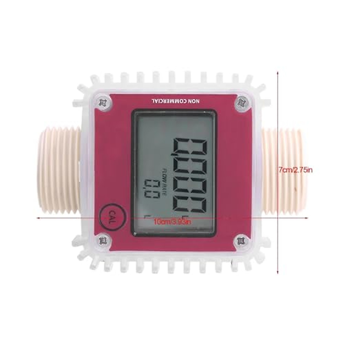 Flow Meter Digital Oil Fuel Flow Meter Gauge for Liquid Water Flow Measuring Instrument for Chemical Industry High Stability and Convenient Operation