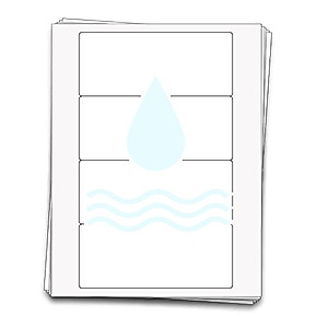 Dashleigh 40 Waterproof Pantry Labels for Quart Jars, 6 x 2.5 inches, Vinyl White