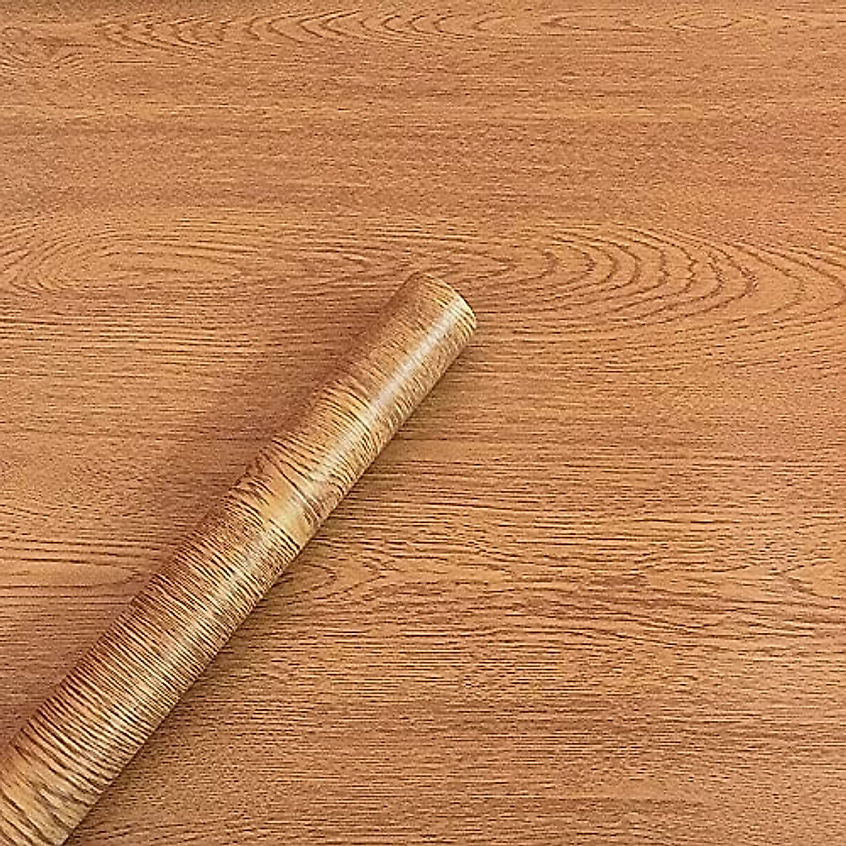 Simplemuji Self-Adhesive Brown Winged Wood Grain Wallpaper Adhesive Paper Counter Top Vinyl Furniture Cabinets Wardrobe Shelf Liner 15.6inch by 79inch