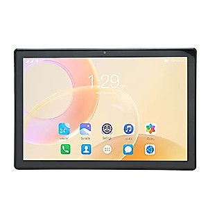 Airshi Office Tablet, 10 Inch Tablet Dual Camera Octa Core CPU Blue IPS Screen for School (US Plug)