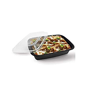 50 sets Rectangle 28oz Meal Prep Containers with lids Microwavable Food Container Plastic BPA Free Rectangle