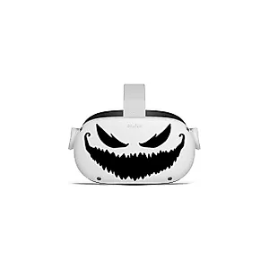 Pumpkin wide evil smile - Oculus Quest 2 - Decals - Black & Pink