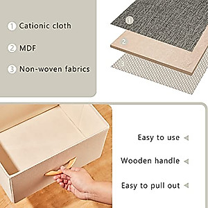 Graficial Dresser Storage Furniture Organizer - Large Standing Unit for Bedroom, Office.Living Room and Closet - 8 Removable Fabric Drawers - Multi-Color/Espresso Brown.