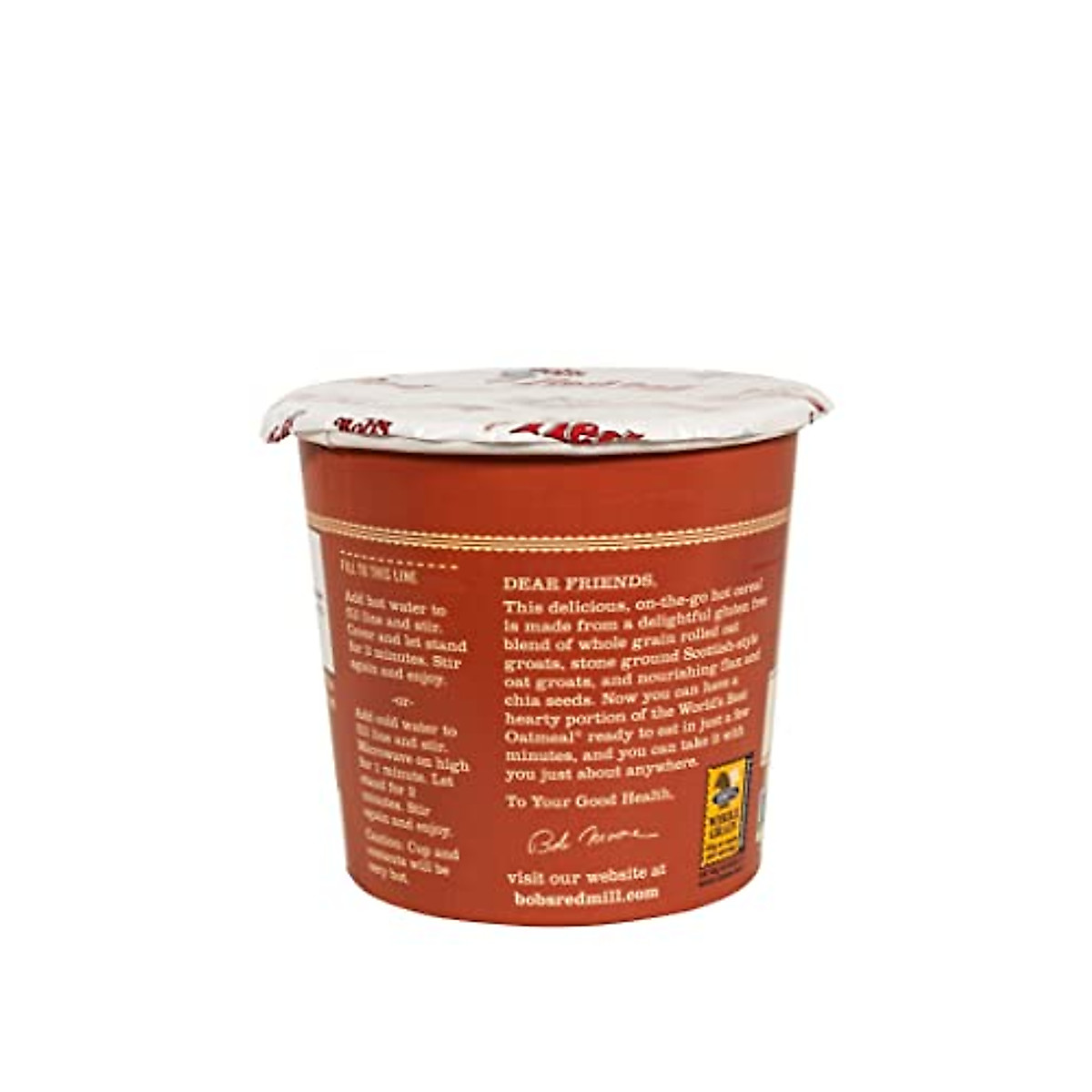 Bob's Red Mill Gluten Free Oatmeal Cup, Brown Sugar & Maple (Pack of 12)