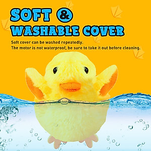 BuntyJoy Flapping Duck Cat Toys, Interactive Cat Toys for Indoor Cats Kitten Exercise, Fluffy Plush Chirping Cat Toys, Cat Kicking Catnip Toys