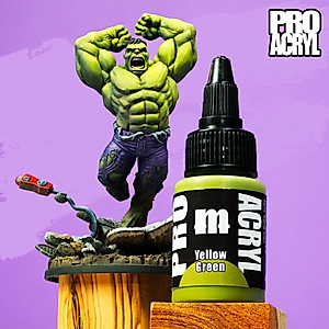 Monument Hobbies Pro Acryl Expansion Set #3 Acrylic Model Paints for Plastic Models - Miniature Painting, no-clog cap, comes loaded with glass agitator