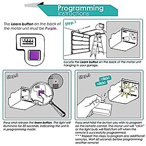 2X Garage Door Remote Opener for LiftMaster 371LM