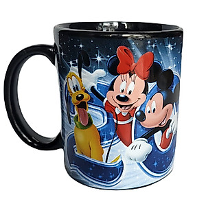 Disney Mickey Mouse and Friends 2023 Tip the Hat Black Ceramic Mug, Collectible Character Coffee Cups and Novelty Gifts for Men or Women, 11 Ounces