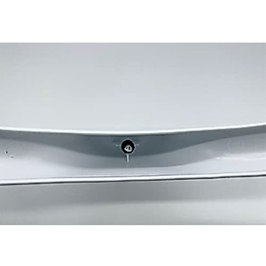 NAHANCO 15 ½” Contoured Plastic Top Hanger for Displays, White - 12/Carton