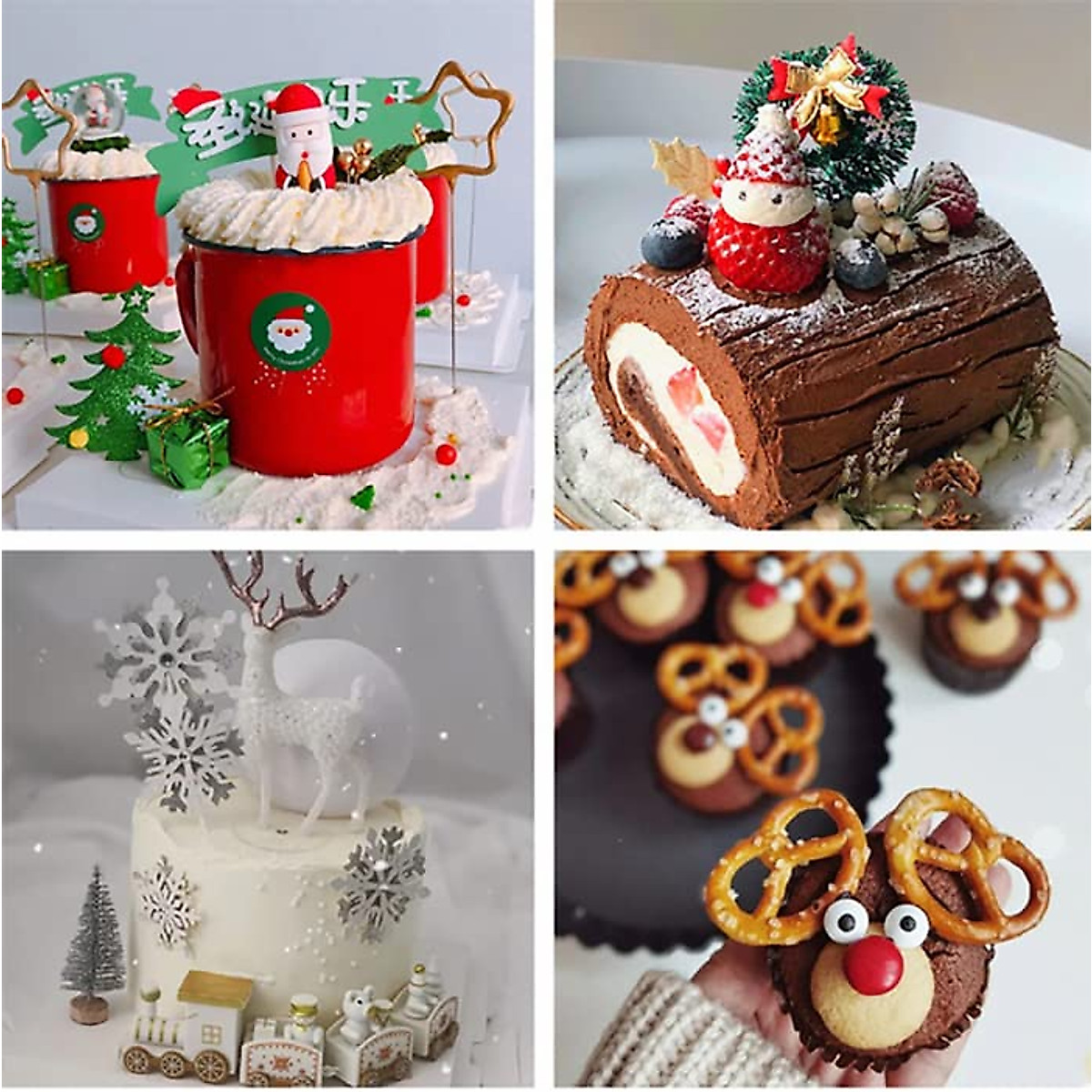 Christmas Candy Eyeballs Eyes Cake Cupcake Toppers 120g/ 4.2oz Cookie Decorations Edible Dessert Sprinkles for Christmas Cake Cupcakes Decoration