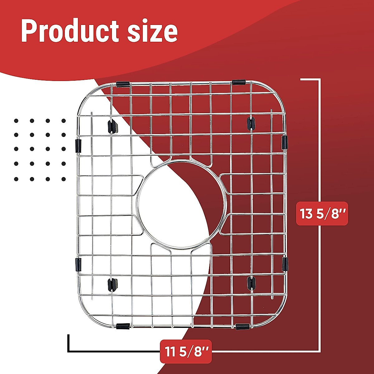 Sink Protector for Kitchen Sink Fits 12x14, Stainless Steel Sink Protector, Sink Bottom Grid