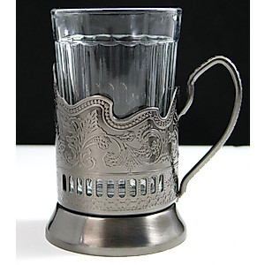 Russian Hot Tea Drinking Paneled Glass Granyoniy 200 ml for Hot/Cold Liquids fits Holder Podstakannik Vintage USSR Set of 6