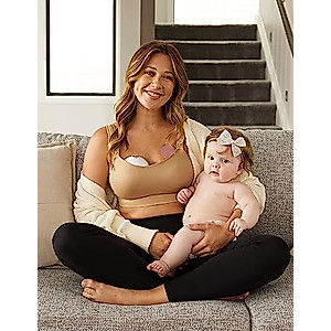 Momcozy Hands-Free Lactation Massager, 2 Pack, Maximum Heat & Vibration Area for Faster Milk Flow, Full Fit Breast Massager for Easier Breastfeeding, Pumping