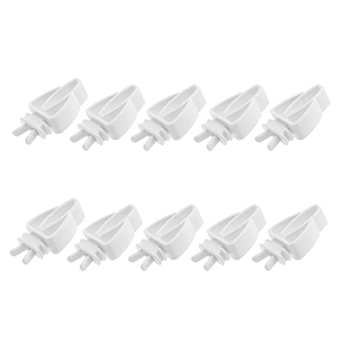 Gigicloud 10pcs Birds Food Holders, Multi-Function Parrot Vegetable Clips Bird Cage Feeder Clip Reusable Birds Fruit Fork Food Racks Plastic Bird Feeder Clamps for Pet Parrot Canaries Rabbits