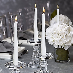 BOLSIUS Unscented 10 Inch Dinner Candles, 10 Pack - 8 Hour European Quality Smokeless Dripless Taper Candles for Home Décor