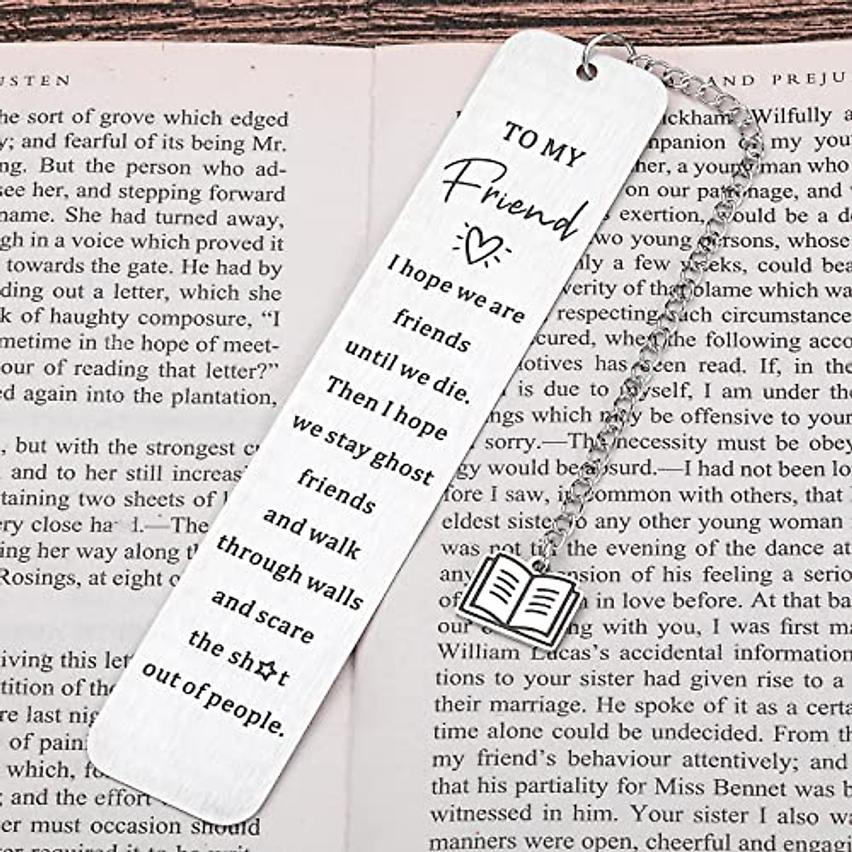 Bookmark Gifts for Best Friend Friendship Gift for Women Friends Galentines Gifts Sentimental Gifts for Female Friend Gift Ideas Best Friend Valentines Birthday Christmas Graduation Gifts for Men