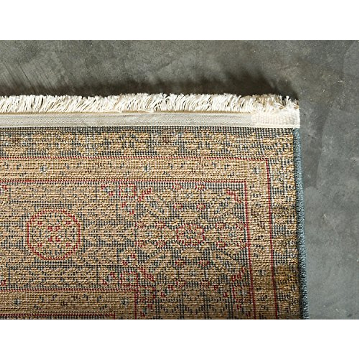 Unique Loom Palace Collection Traditional, Southwestern, Medallion, Geometric Area Rug, 9' 0" x 12' 0", Navy Blue/Tan