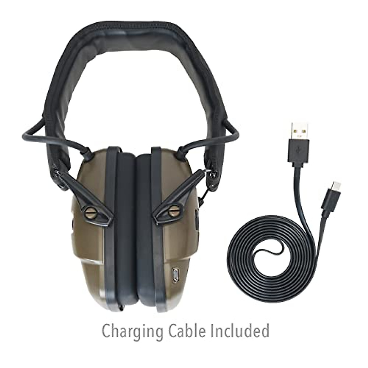 Honeywell Ademco Howard Leight Impact Sport Bluetooth 5.0 Electronic Shooting Earmuff (R-02548) Od Green