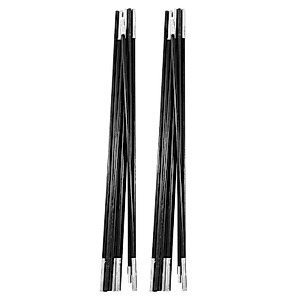 Tent Poles Replacement, Tent Accessories, Camping Tent Pole, Tent Support Rod Kit 2 Poles 4.9M Fiberglass Adjustable Tent Tarp Poles Replacement Tent Pole Kit for Awning Poles Camping Hiking