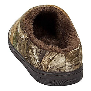 Realtree Boy's Memory Foam Moccasin House Slipper Indoor/Outdoor, Camo Clog, Small