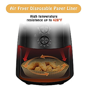SIUDANGKA 200 Pcs Air Fryer Liners for Ninja Air Fryer, Disposable AirFryer Liners Parchment Paper Sheets Air Fryer Accessories Compatible with Ninja AF101 Air Fryer, Ninja AF150 Air Fryer XL