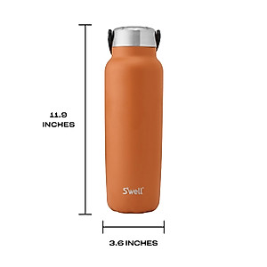 S'well Recycled Stainless Steel Explorer with Insulated Lid and Handle, 40oz, Carnelian, Triple Layered Vacuum Insulated Containers Keeps Drinks Cold for 54 Hours and Hot for 12