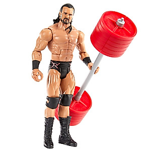 ​WWE Wrekkin Series 7 Drew McIntyre 6 in Action Figure with Slamming Action Gripping Hands and Bendable Barbell Weights Accessory Poseable 6 in Gift for Ages 6 Years Old and Up