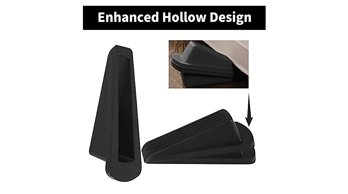 Premium Rubber Door Stoppers for Secure Closure | 2 Pack